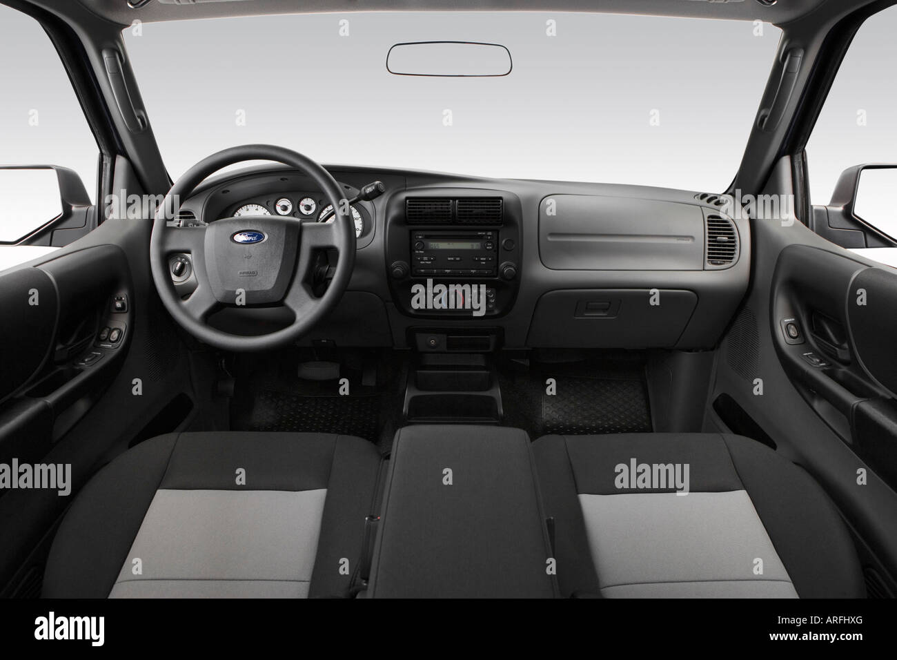 2007 Ford Ranger Sport in Blue - Dashboard, center console, gear ...