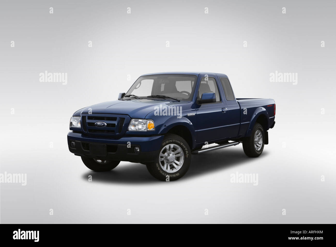 2007 Ford Ranger Sport in Blue - Front angle view Stock Photo - Alamy
