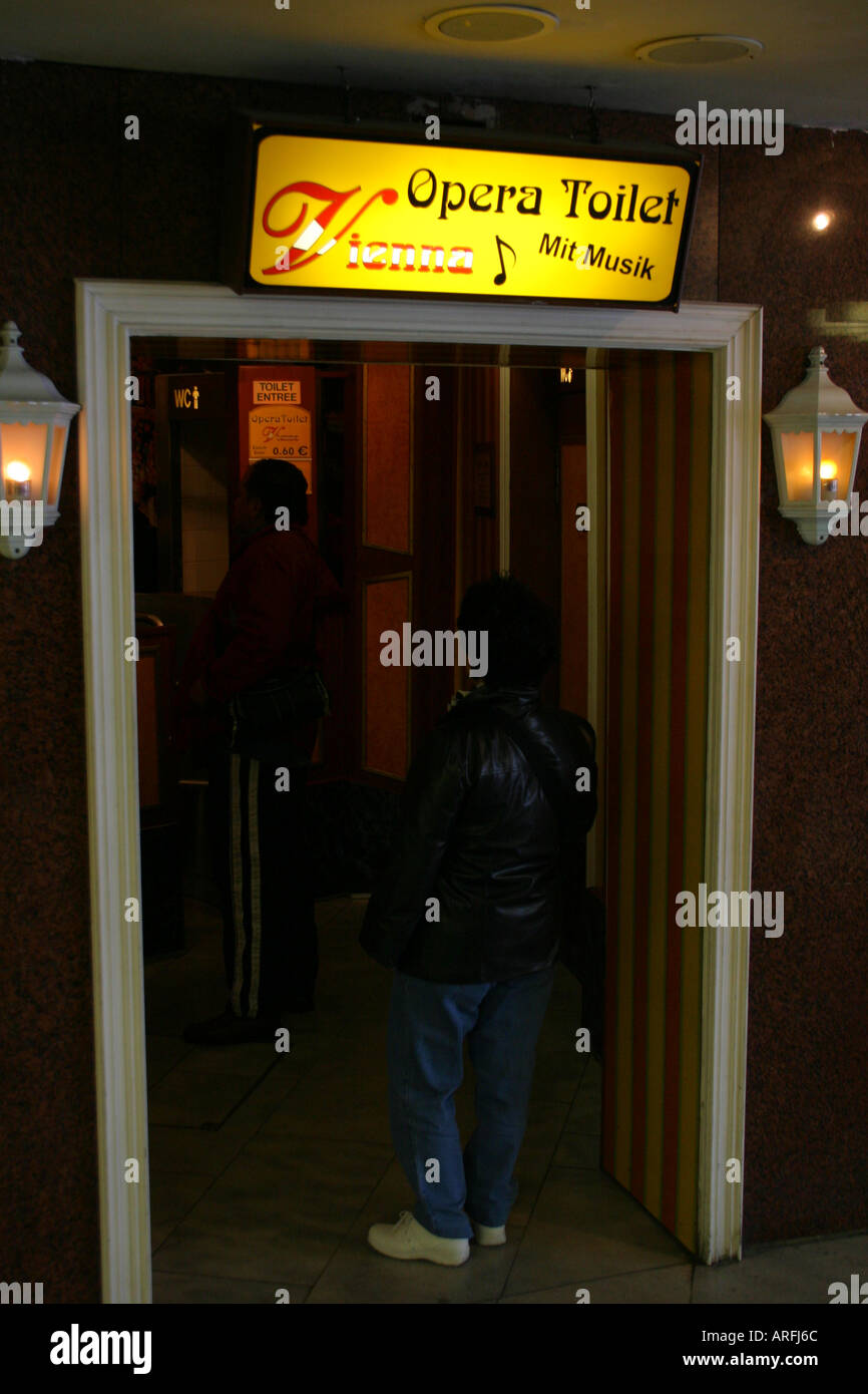Opera Toilet, A singing toilet in Vienna Stock Photo - Alamy