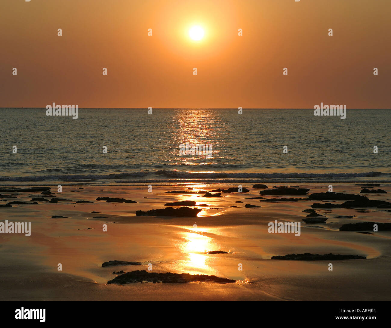 Bronze Sunset at Reddell Beach, Kimberley, Australia Stock Photo - Alamy