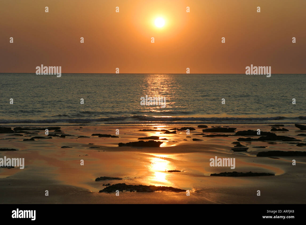 Golden Sunset at Cable Beach, Australia, Western Australia, Kimberley ...