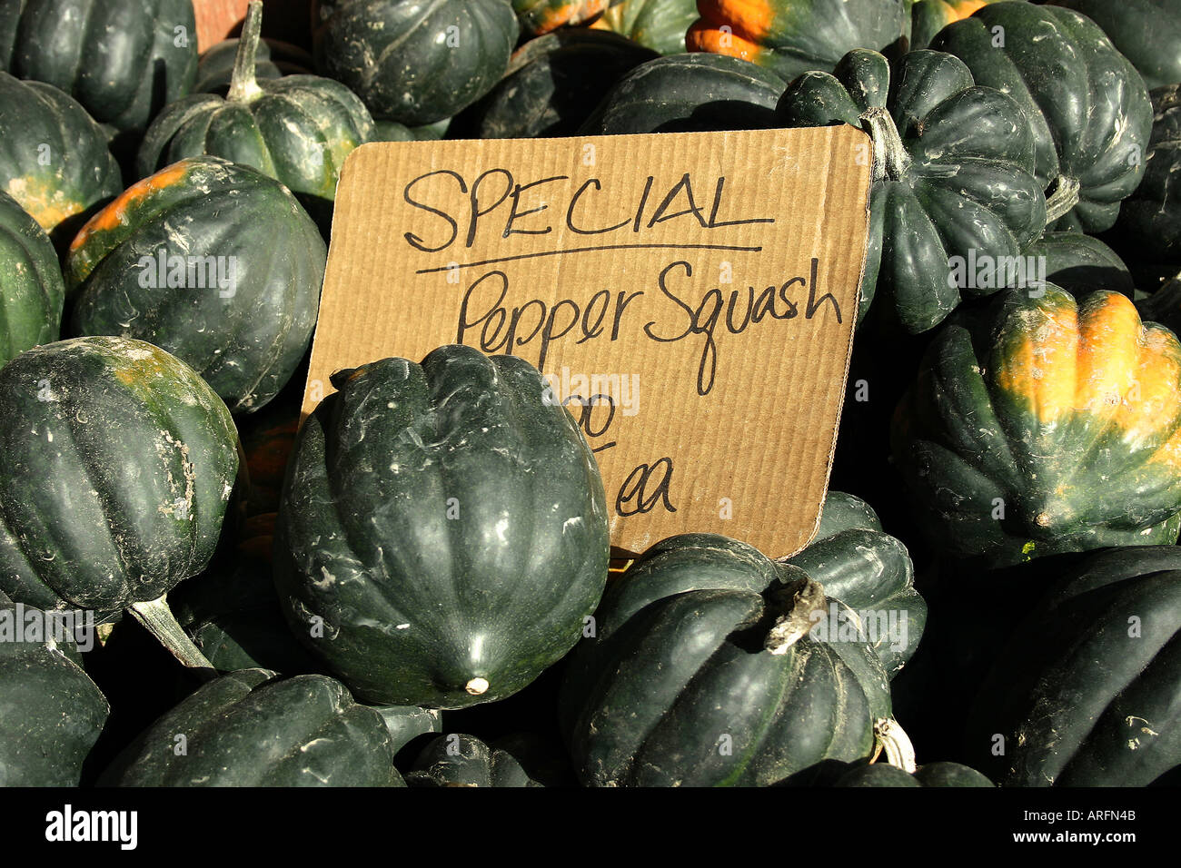 Pile of Pepper squash Stock Photo - Alamy
