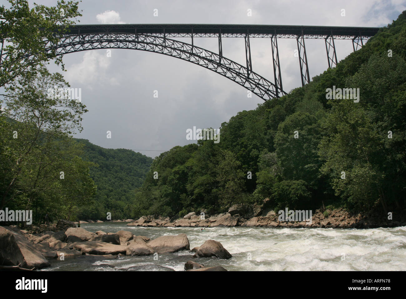 new river gorge national park recreation area arch bridge Stock Photo ...