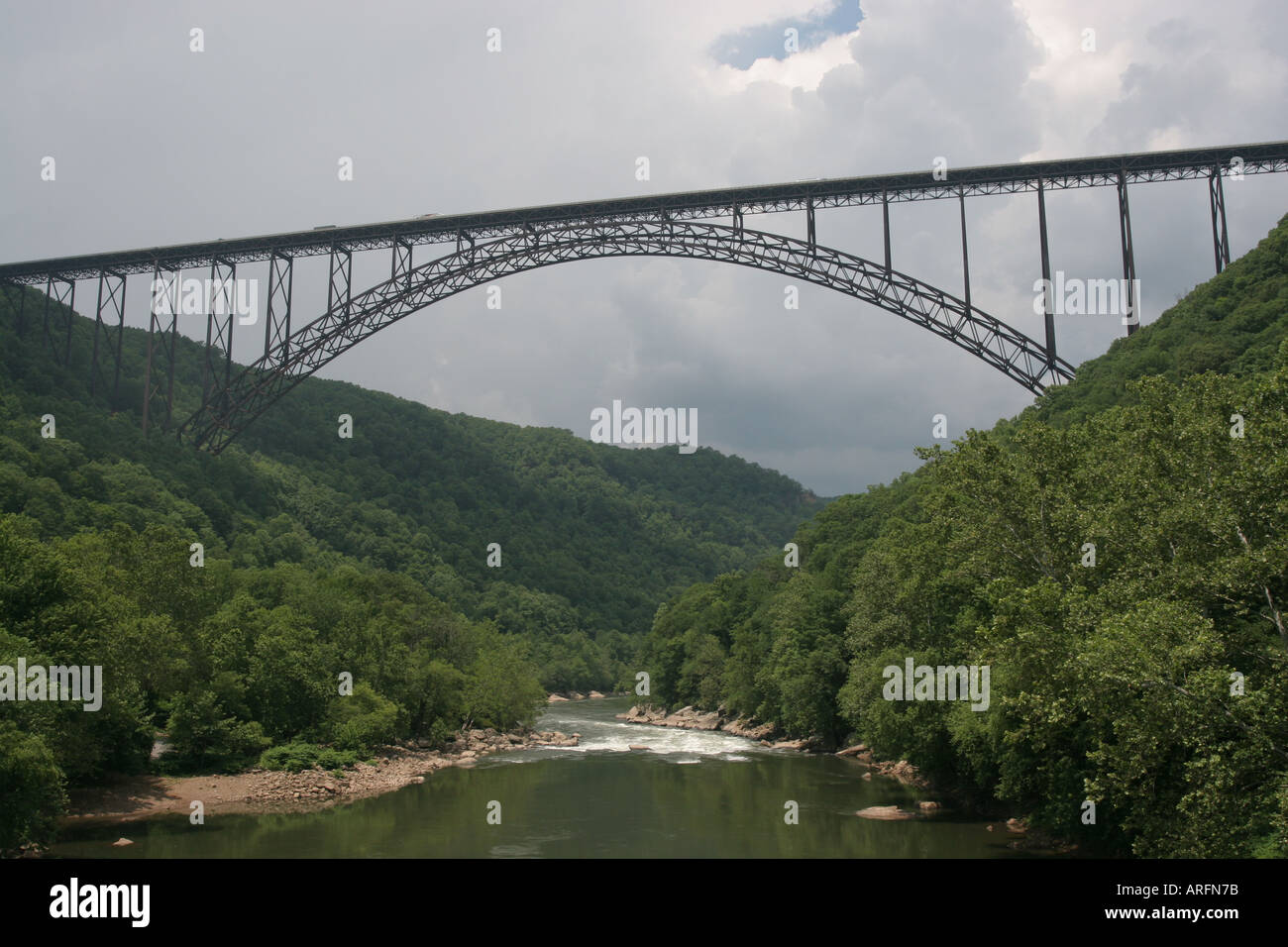 new river gorge national park recreation area arch bridge Stock Photo ...