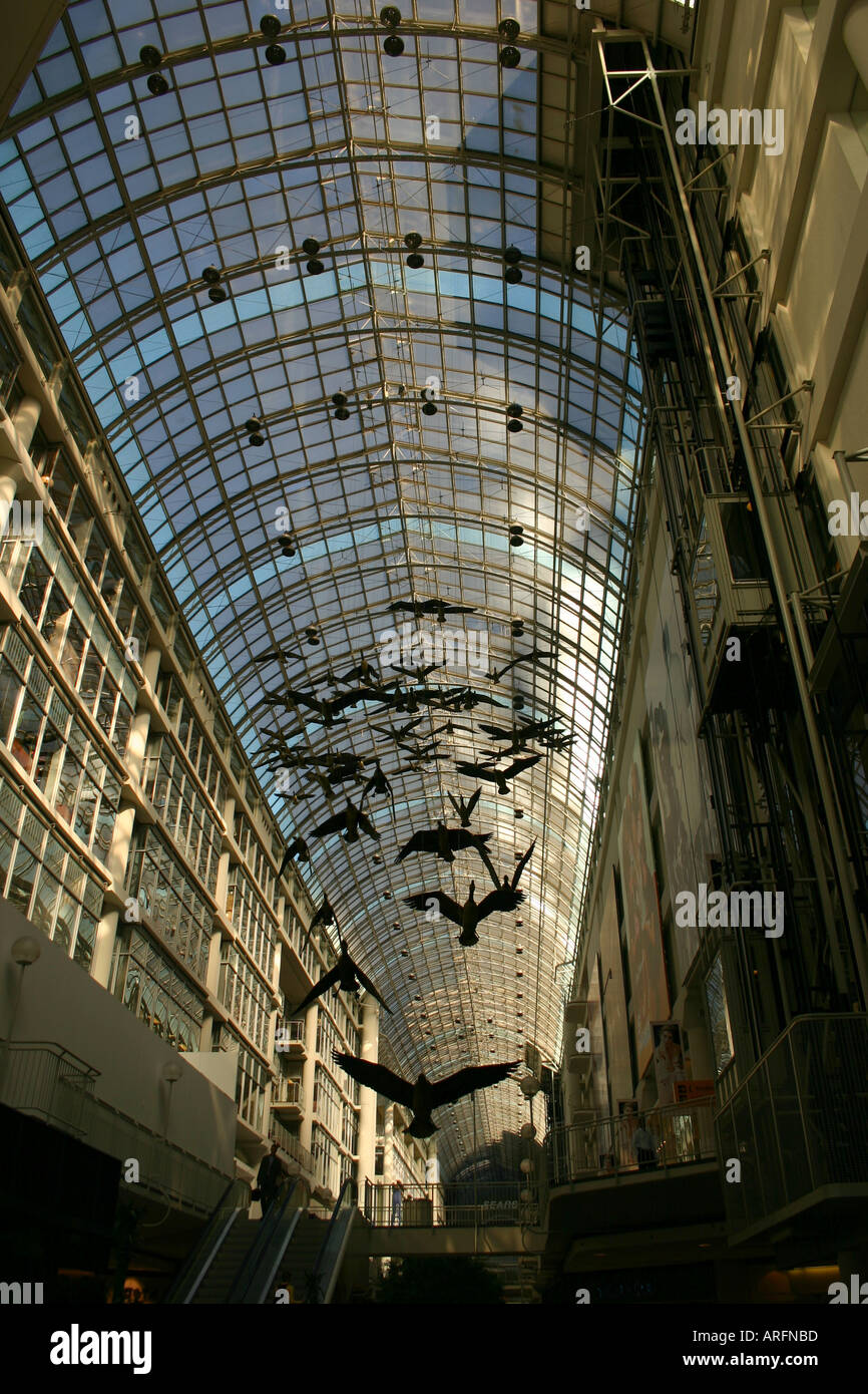 Geese Inside the mall in Toronto Ontario Canada - eaton centre Stock ...
