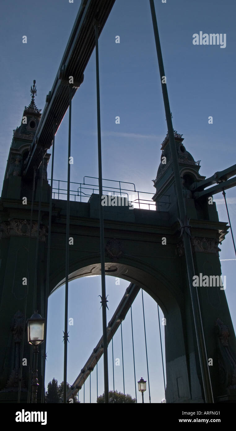 Hammersmith Bridge London England UK Stock Photo - Alamy