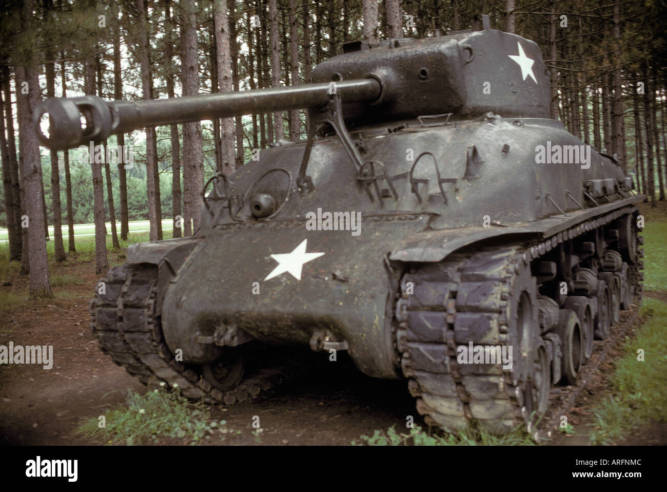 world war 2 WWII US army General Patton style tank Stock Photo - Alamy