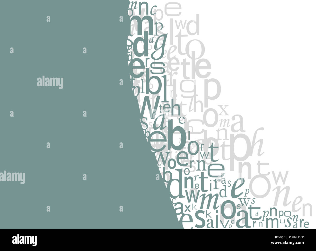 Typography Random Text Illustration Stock Photo - Alamy