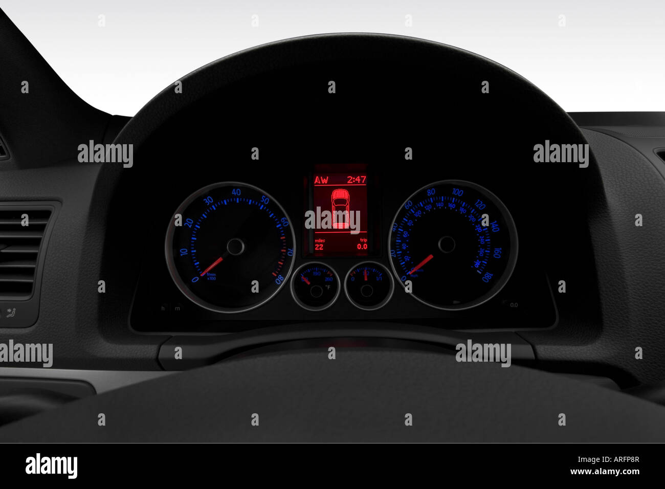 2007 Volkswagen GTI 2.0T in White - Speedometer/tachometer Stock Photo ...