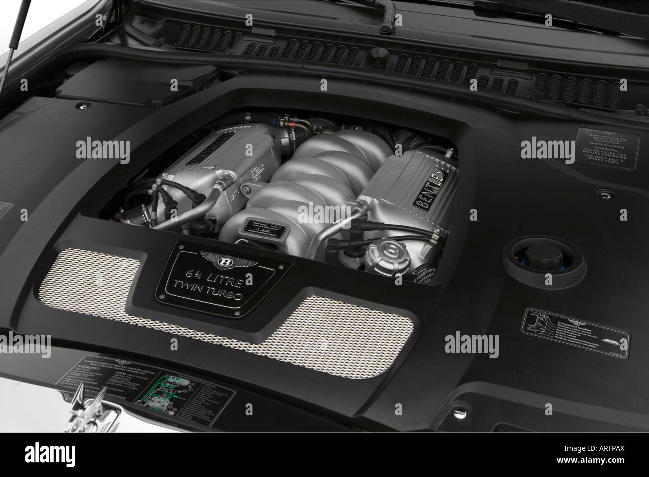 2007 Bentley Azure in Gray - Engine Stock Photo - Alamy