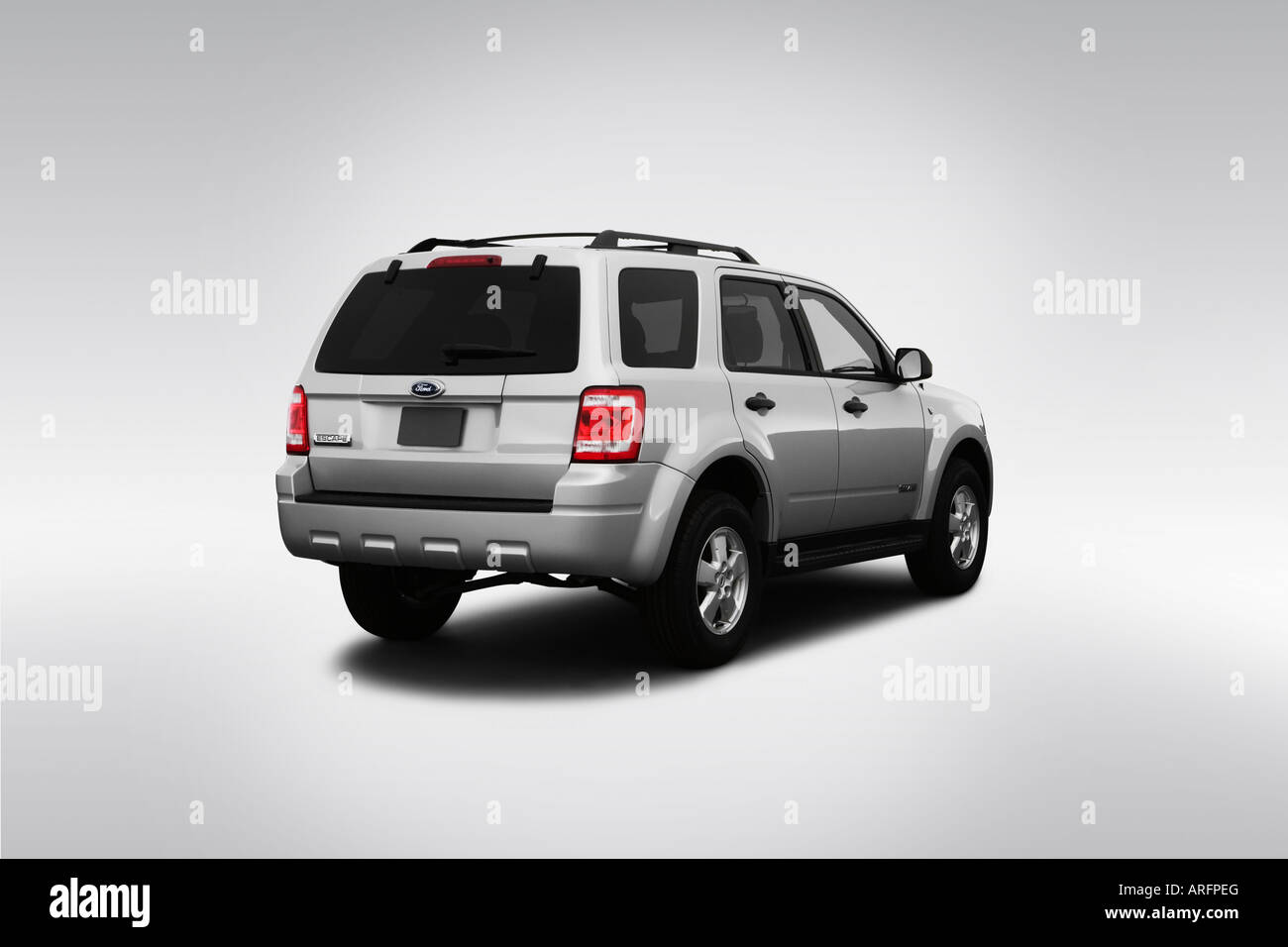 2008 Ford Escape XLT in Silver - Rear angle view Stock Photo - Alamy