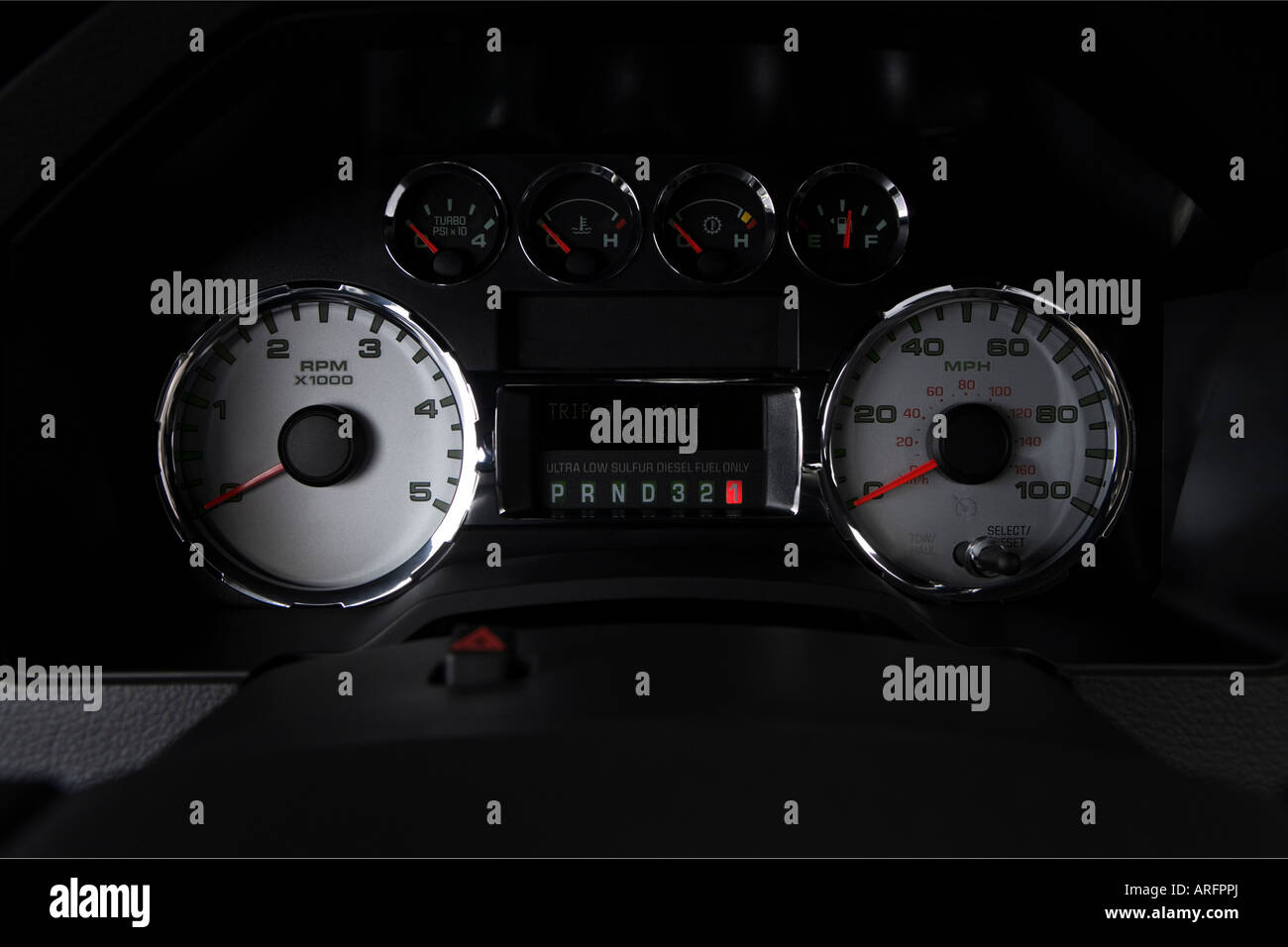 2008 Ford F-250 SD FX4 in Black - Speedometer/tachometer Stock Photo ...