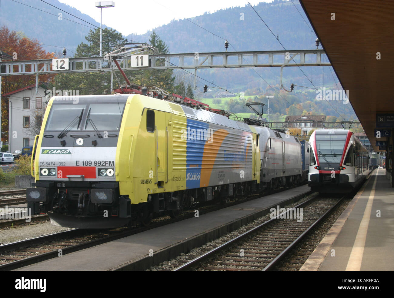 Freight train hauled electric hi-res stock photography and images - Alamy