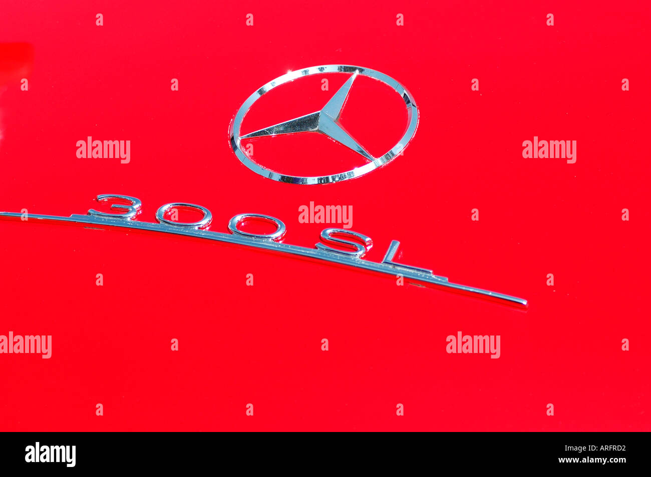 Car logos and badges at car show for collectors and such 300sl sl ...