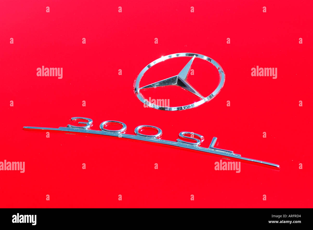 Car logos and badges at car show for collectors and such 300sl sl ...