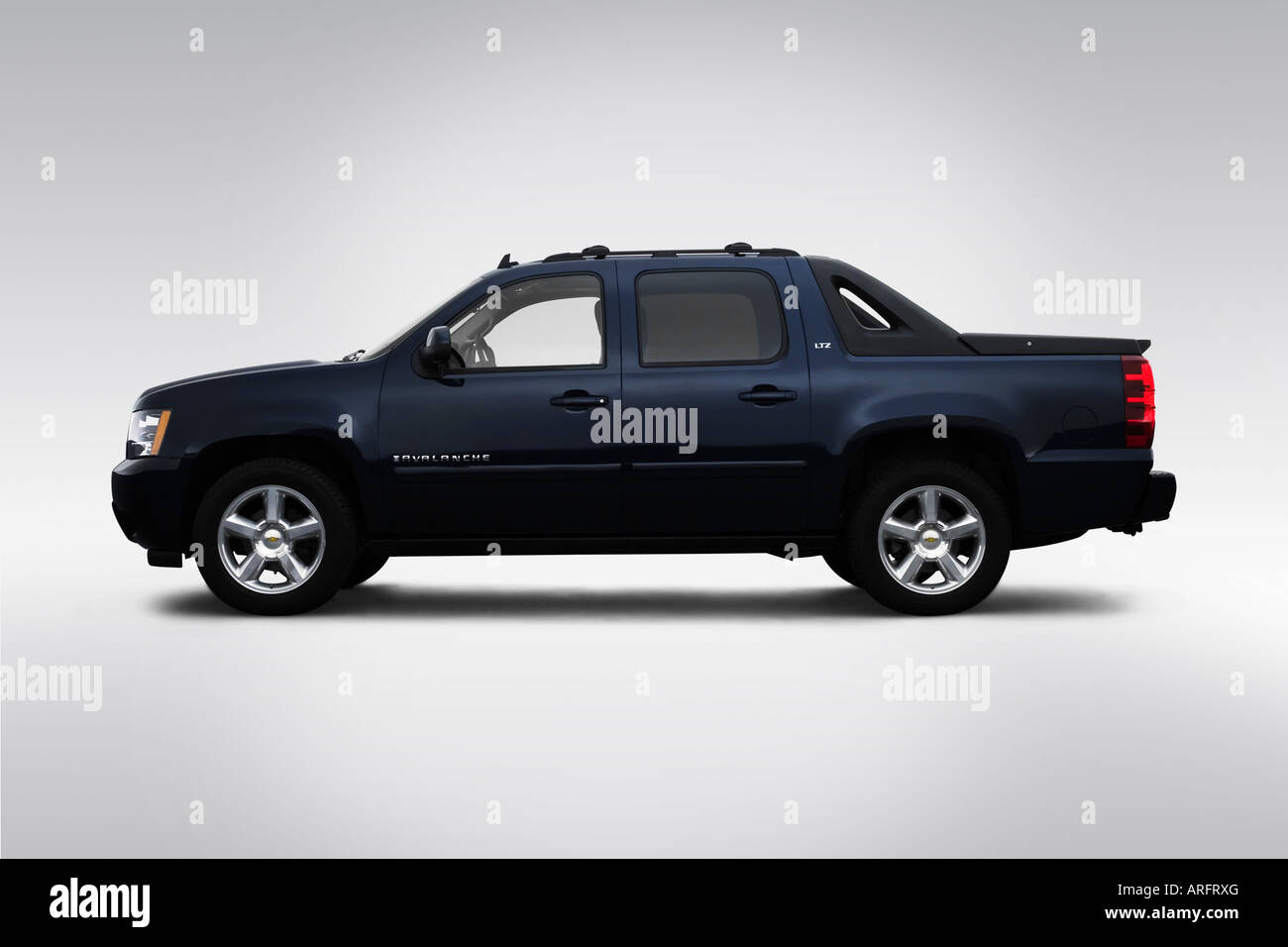 2007 Chevrolet Avalanche LTZ in Blue - Drivers Side Profile Stock Photo ...