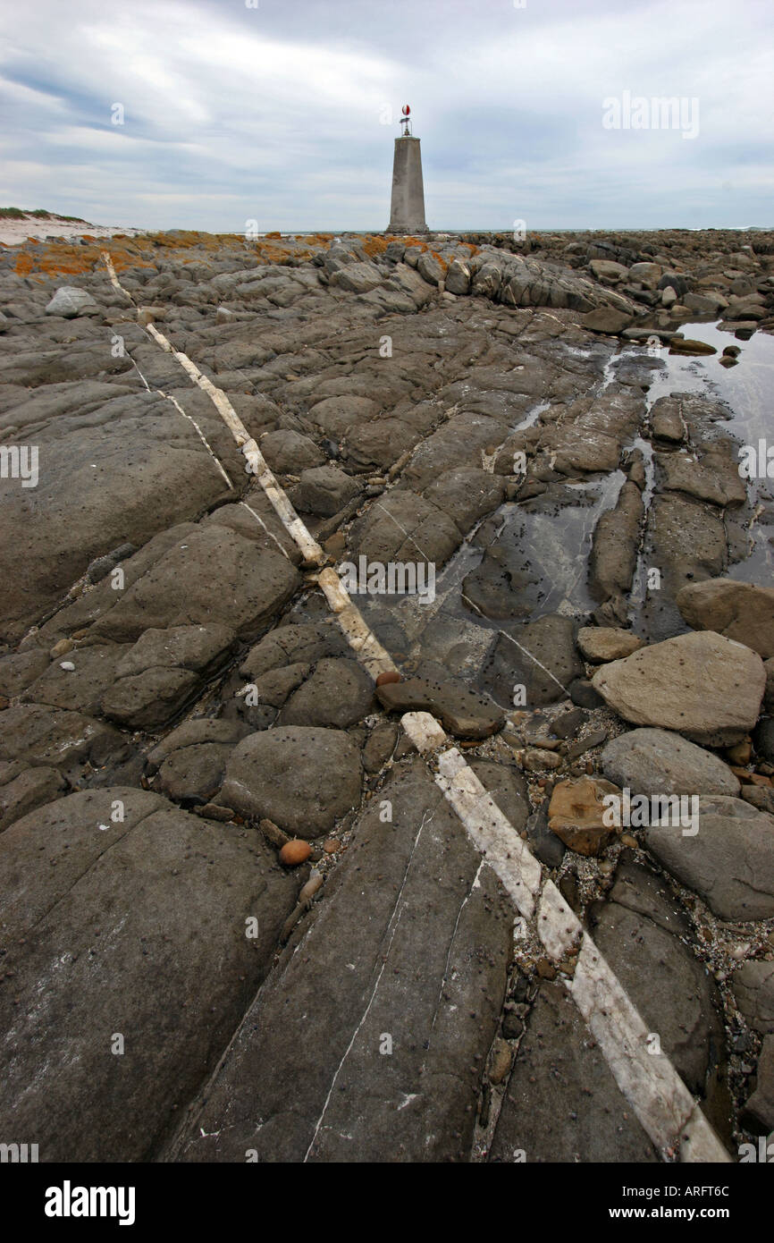 Quartz band and light beacon near Arniston Western Cape South Africa ...