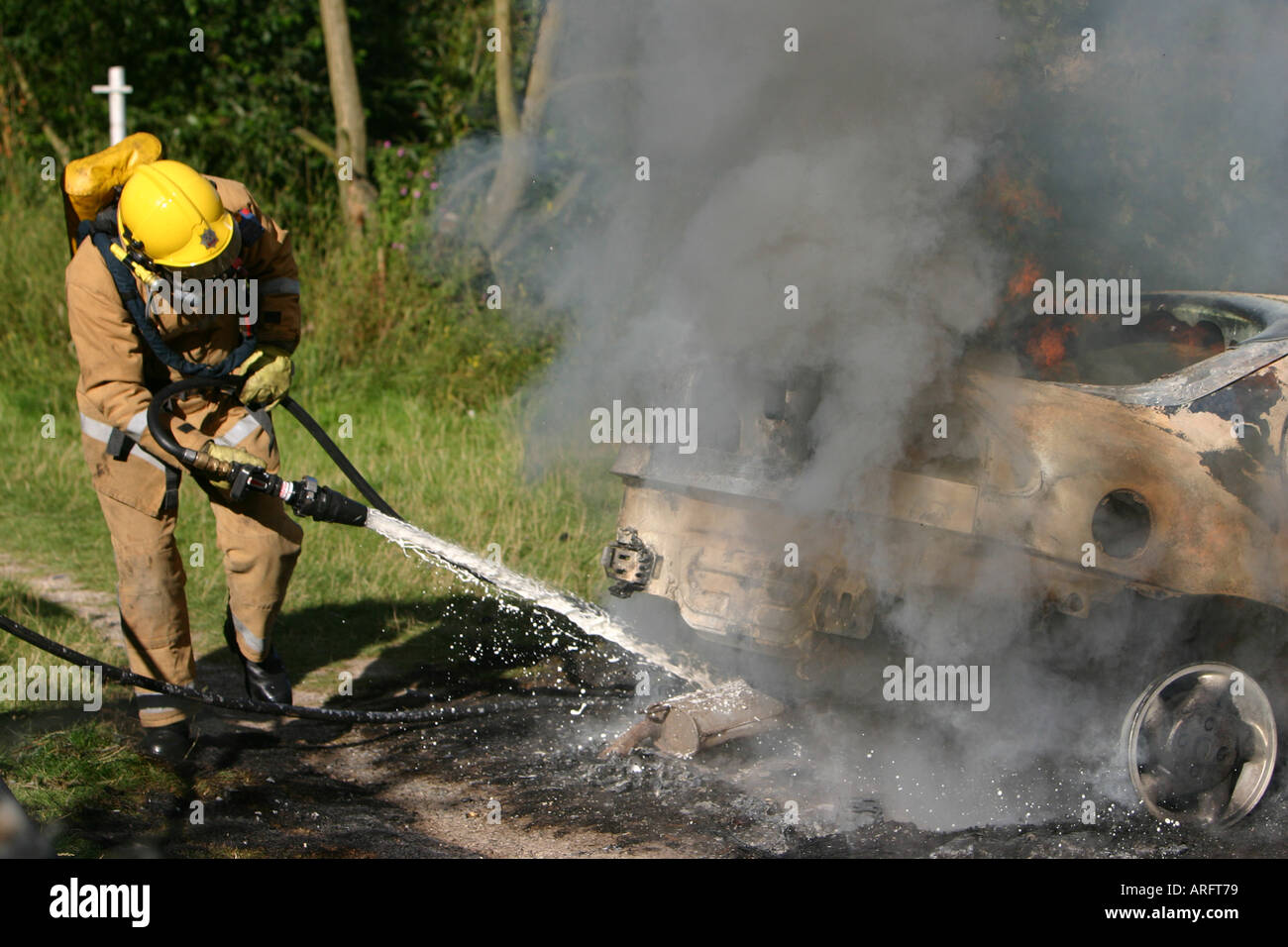 Tackling blaze hi-res stock photography and images - Alamy