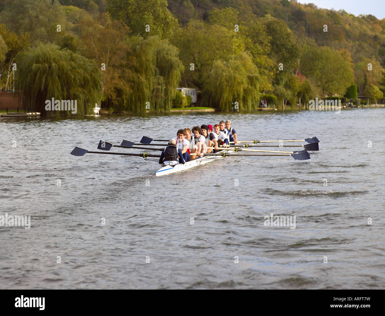Full eight rowing Stock Photo - Alamy