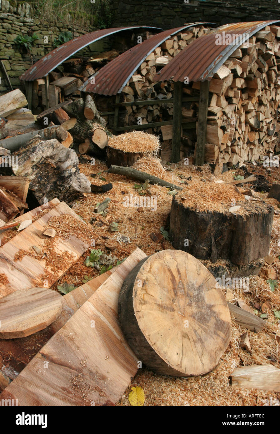 Sawmill wood yard firewood hi-res stock photography and images - Alamy