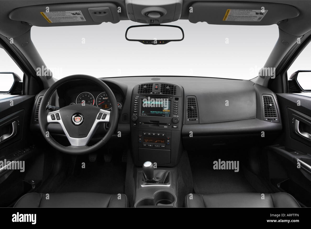 2007 Cadillac CTS-V in Black - Dashboard, center console, gear shifter ...