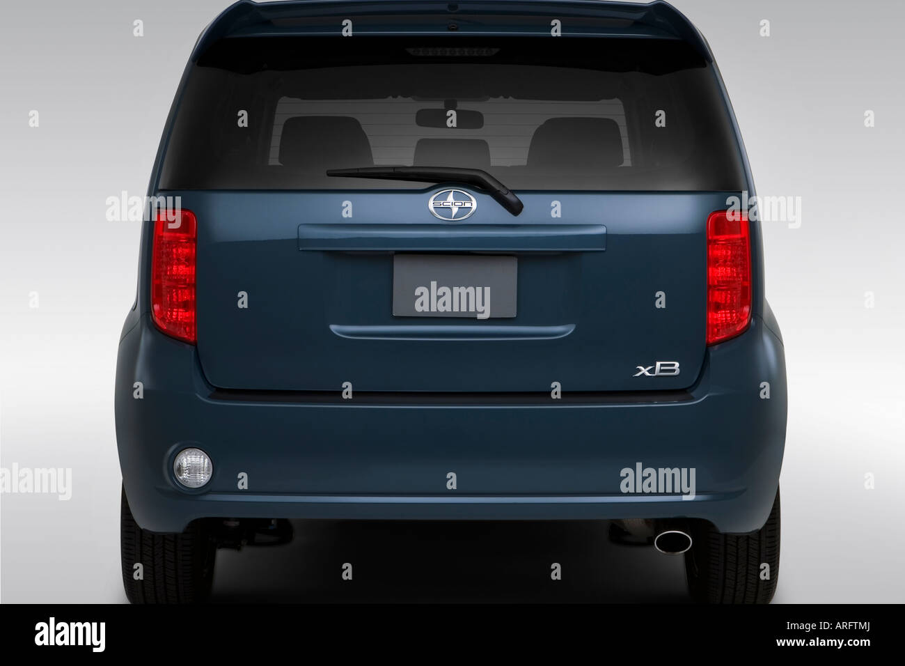 2008 Scion xB in Blue - Low/Wide Rear Stock Photo - Alamy