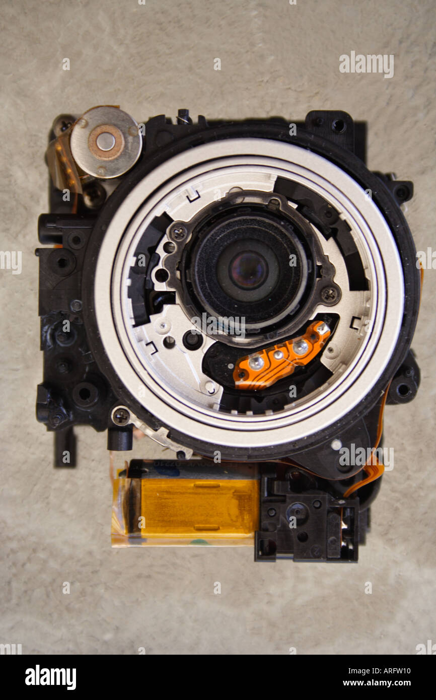 LENS ASSEMBLY FROM A DIGITAL CAMERA Stock Photo - Alamy