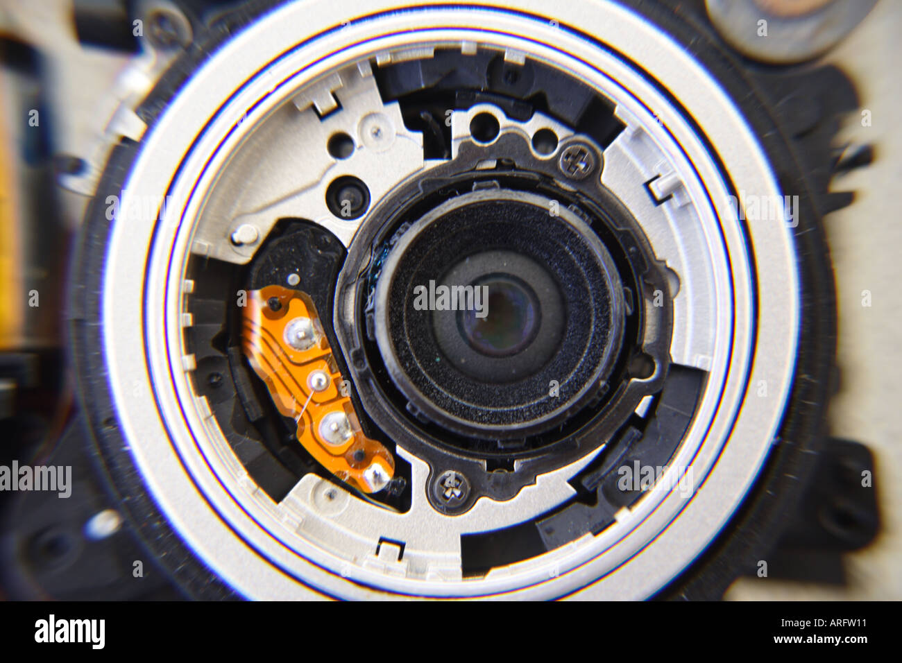 LENS ASSEMBLY FROM A DIGITAL CAMERA Stock Photo - Alamy