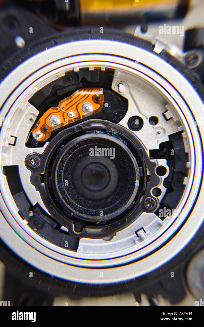 LENS ASSEMBLY FROM A DIGITAL CAMERA Stock Photo - Alamy
