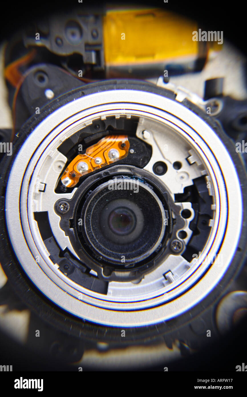 LENS ASSEMBLY FROM A DIGITAL CAMERA Stock Photo - Alamy