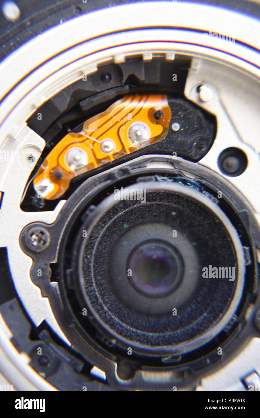 LENS ASSEMBLY FROM A DIGITAL CAMERA Stock Photo - Alamy