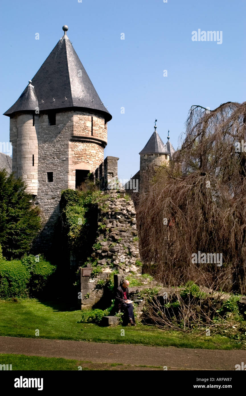 Maastricht Netherlands limburg town city wall Stock Photo - Alamy