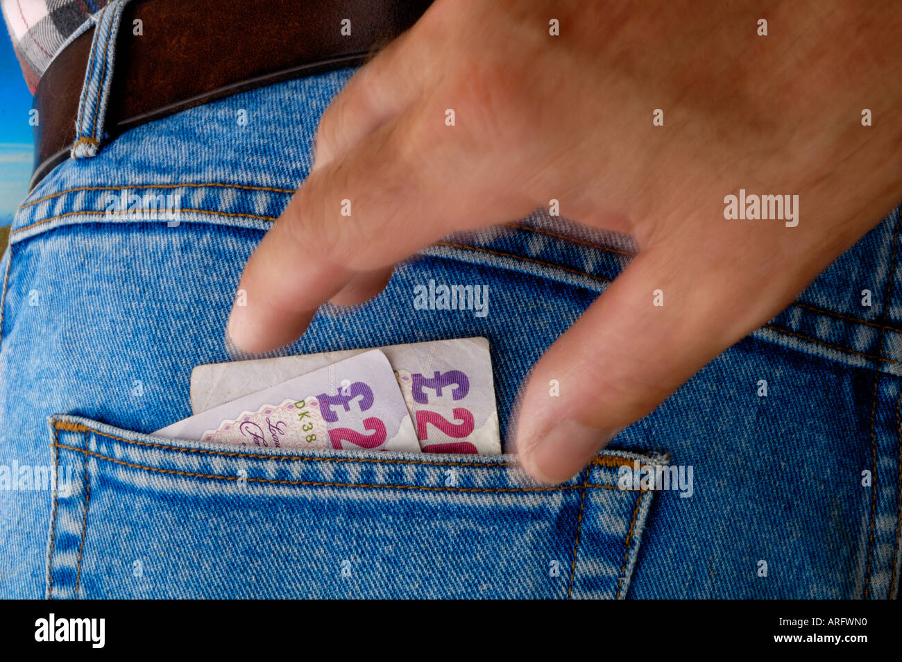 Hand pocket money pickpocket hi-res stock photography and images - Alamy