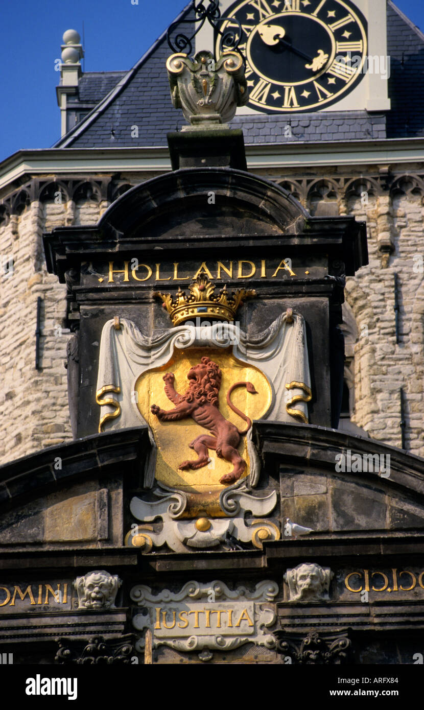 Delft town city hall Netherlands Holland dutch Stock Photo - Alamy