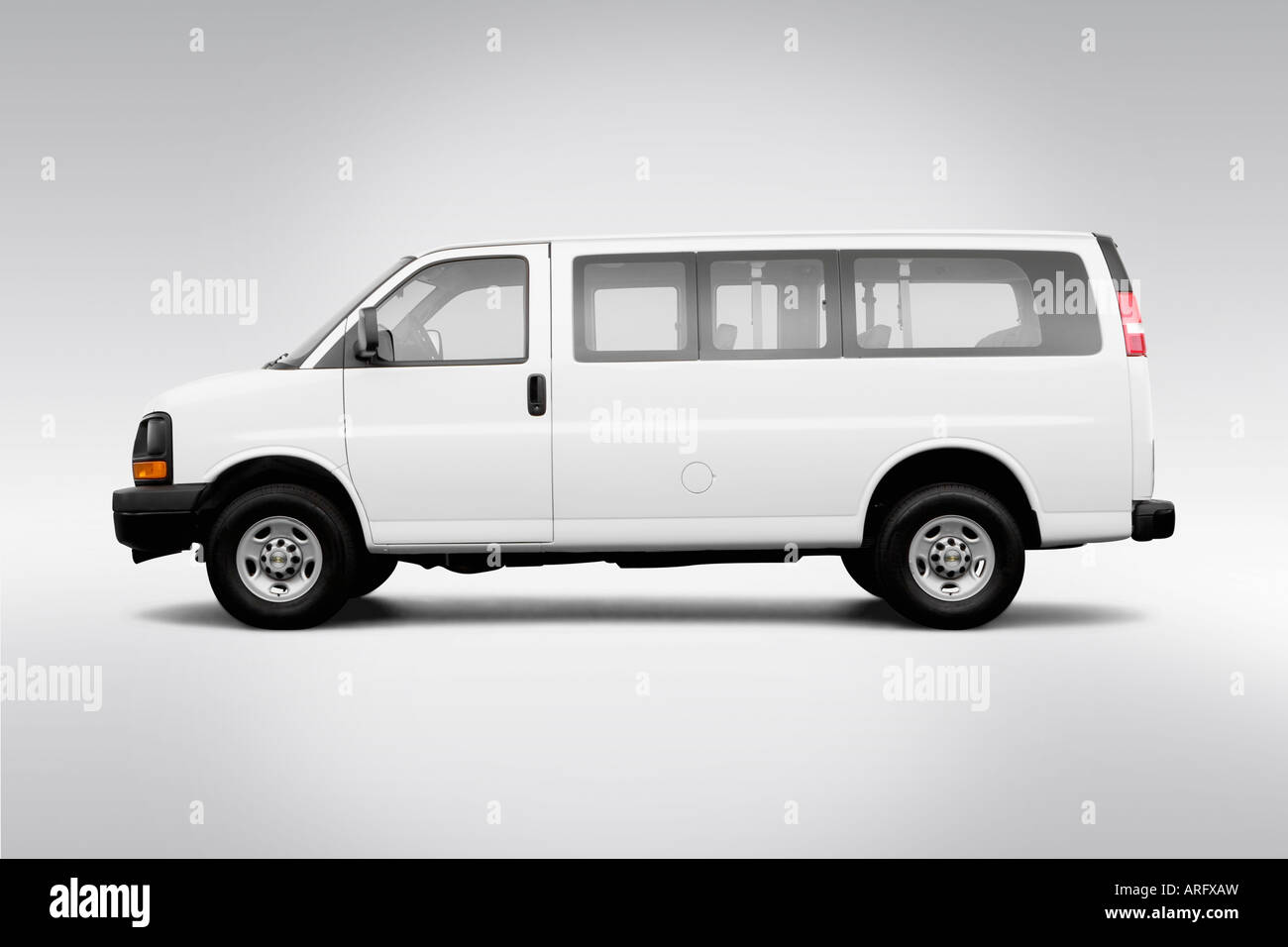2007 Chevrolet Express 3500 LT in White - Drivers Side Profile Stock ...