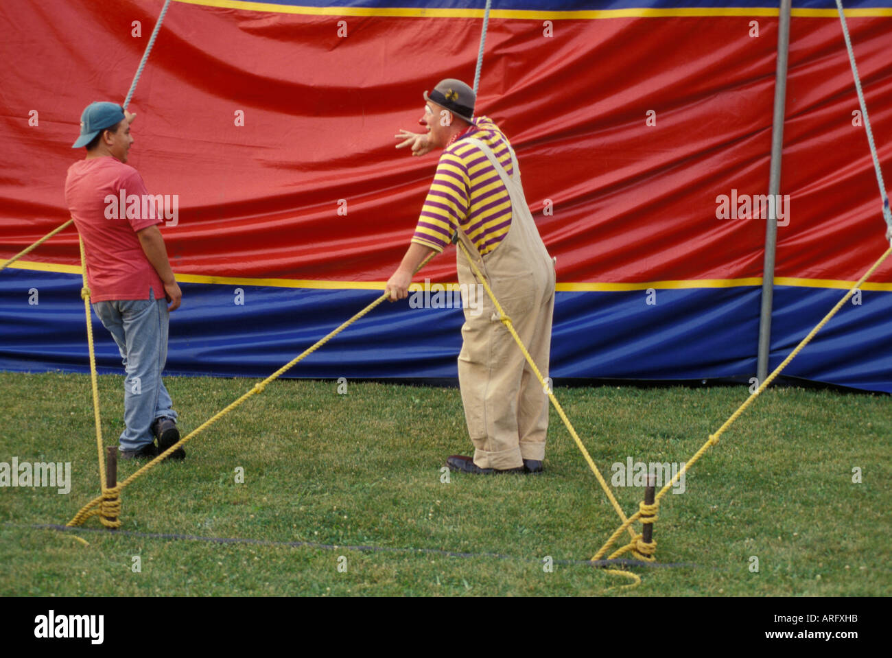 Kelly Miller Circus USA America American performer clown roustabout ...