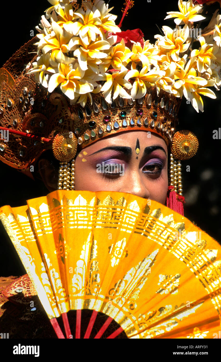 Traditional Balinese Legong dancers in Ubud, Bali, Indonesia Stock ...