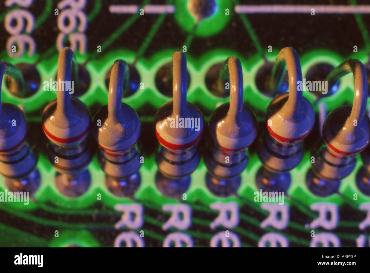 backlit close up of circuit board Stock Photo - Alamy