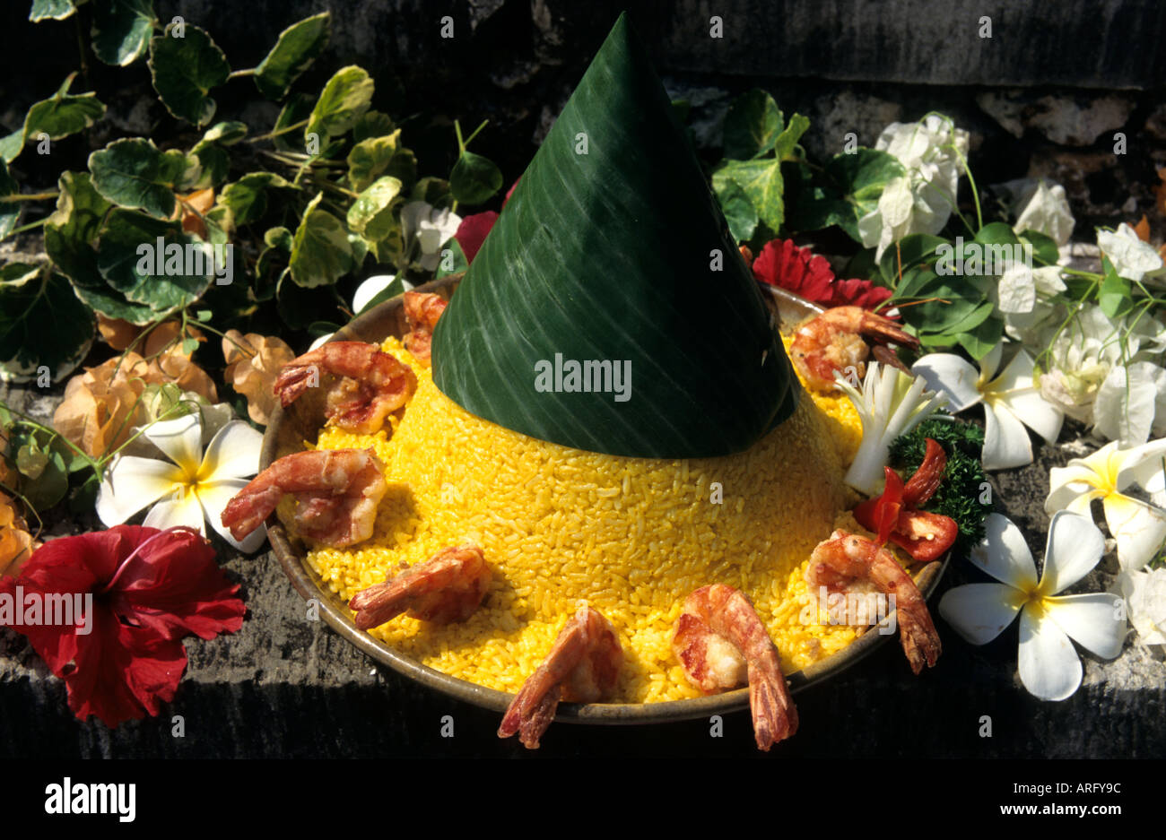 Bali restaurant food cooking cook rice Indonesia Stock Photo - Alamy