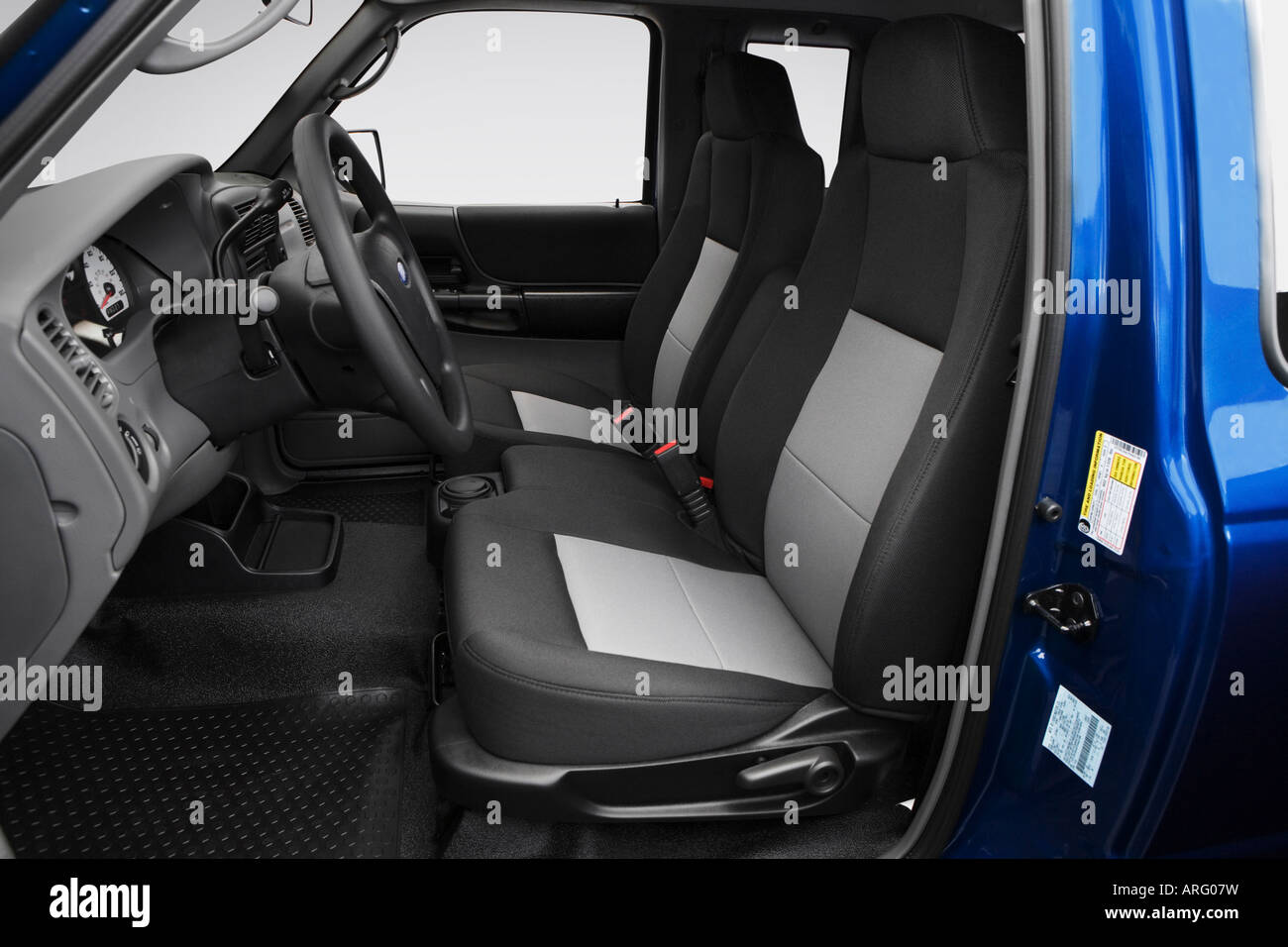 2007 Ford Ranger Sport in Blue - Front seats Stock Photo - Alamy