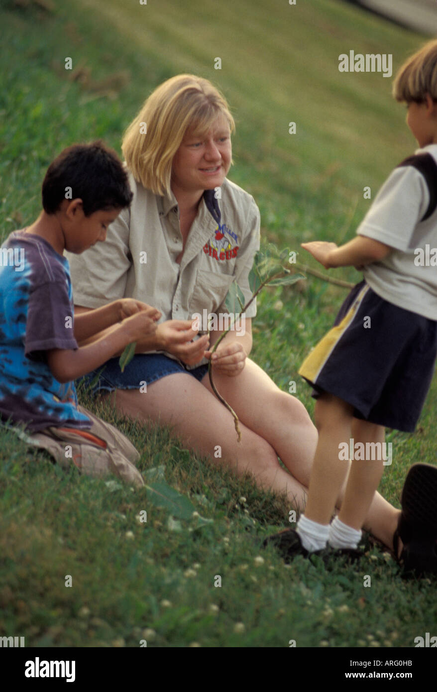 Kelly Miller Circus USA America American teacher with performers ...