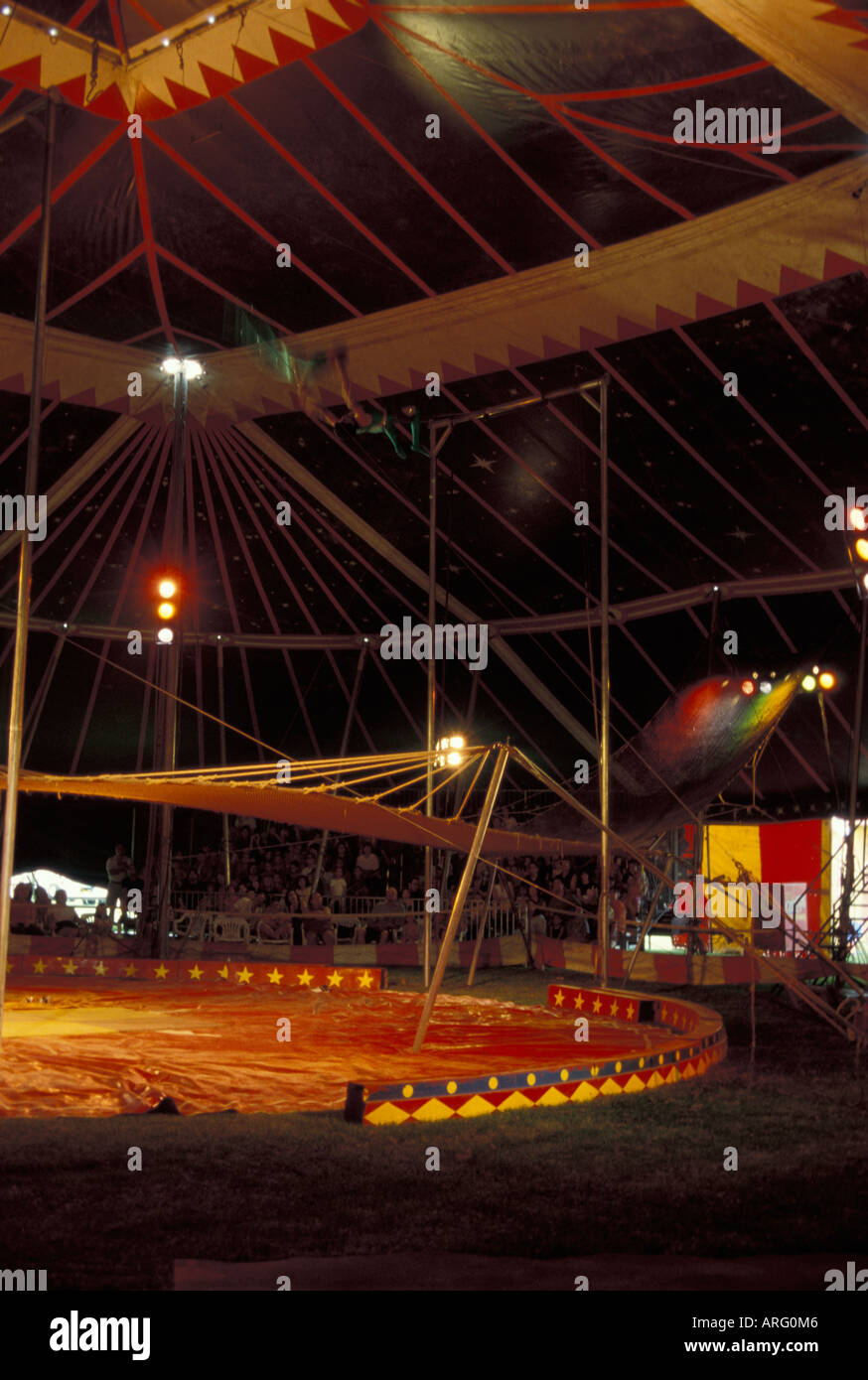 Kelly Miller Circus USA America American performance aerialist Stock ...