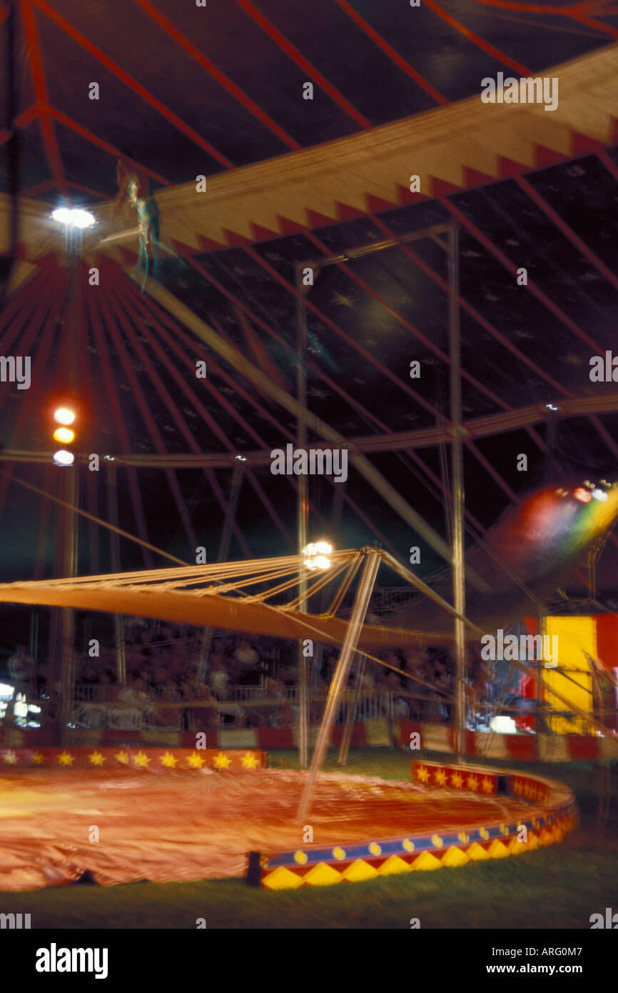 Kelly Miller Circus USA America American performance aerialist Stock ...