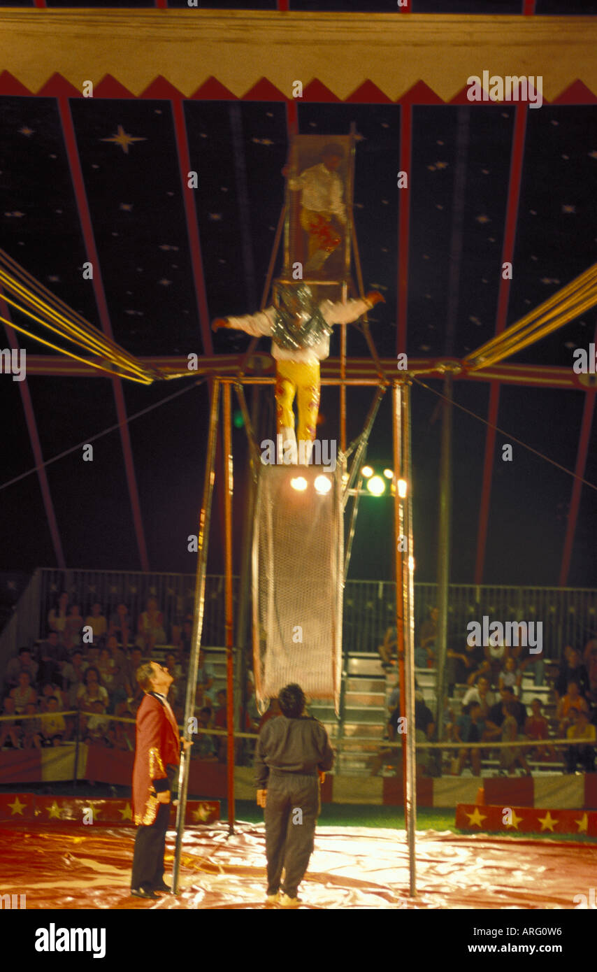 wheel of death performers Stock Photo - Alamy