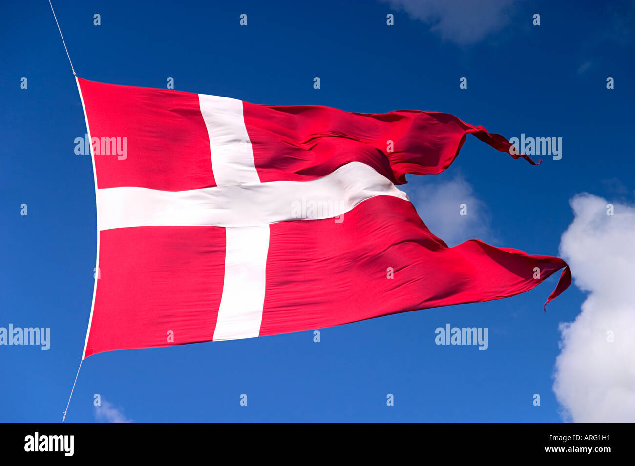 Dannebrog The Danish Flag Stock Photo - Alamy