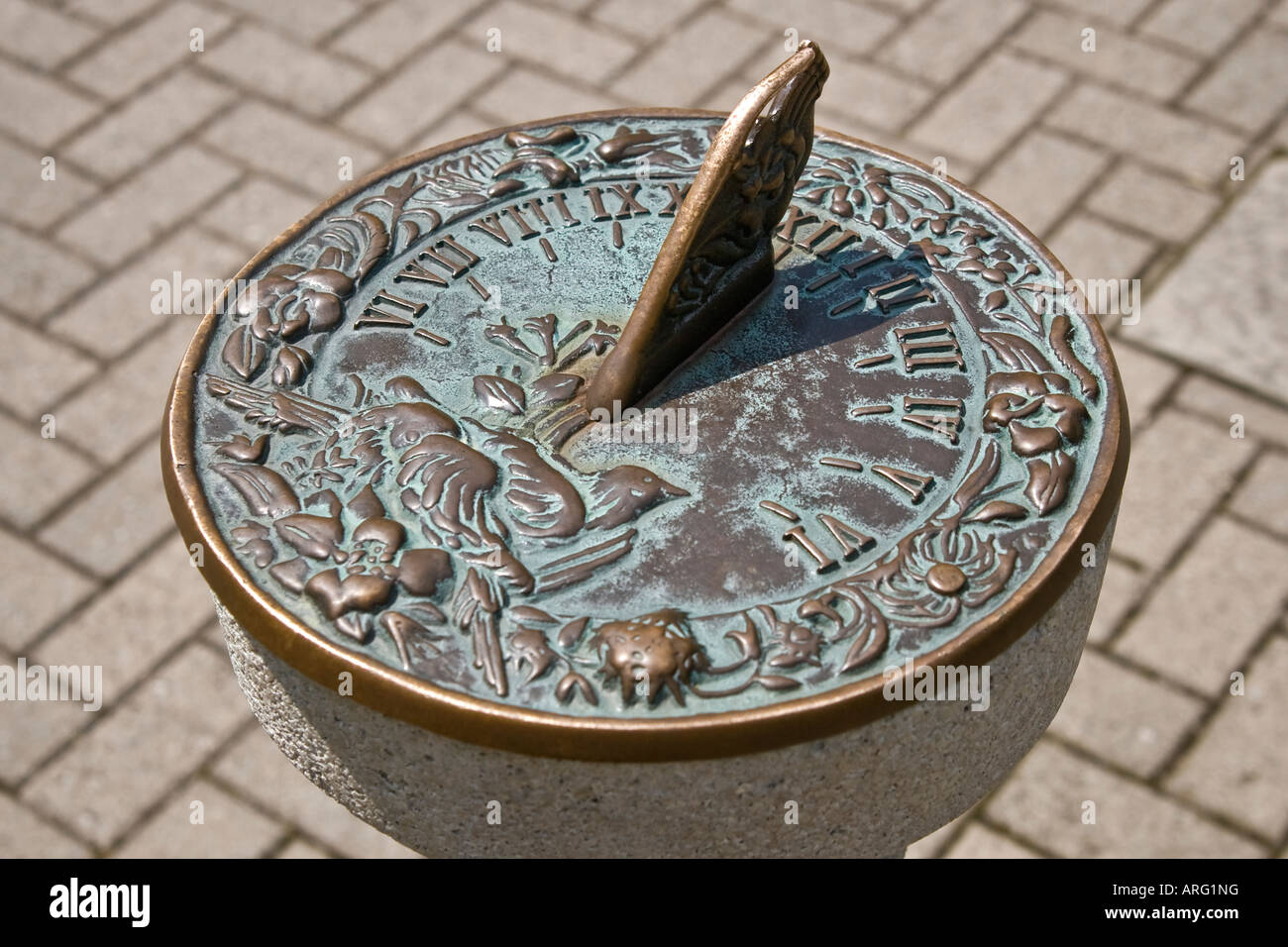 Garden sundial measures time by the position of the Sun Casa Loma ...