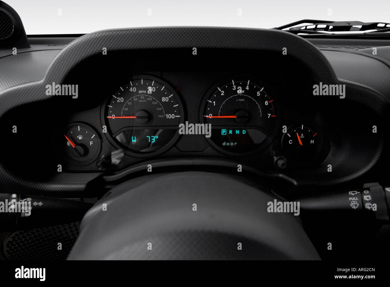 2007 Jeep Wrangler Unlimited X in Black - Speedometer/tachometer Stock ...