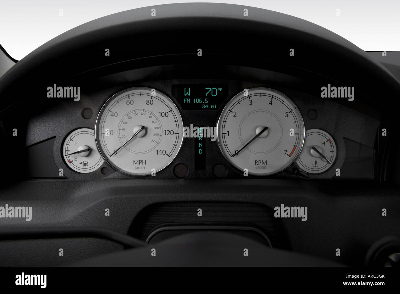 2007 Chrysler 300 Limited in Red - Speedometer/tachometer Stock Photo ...