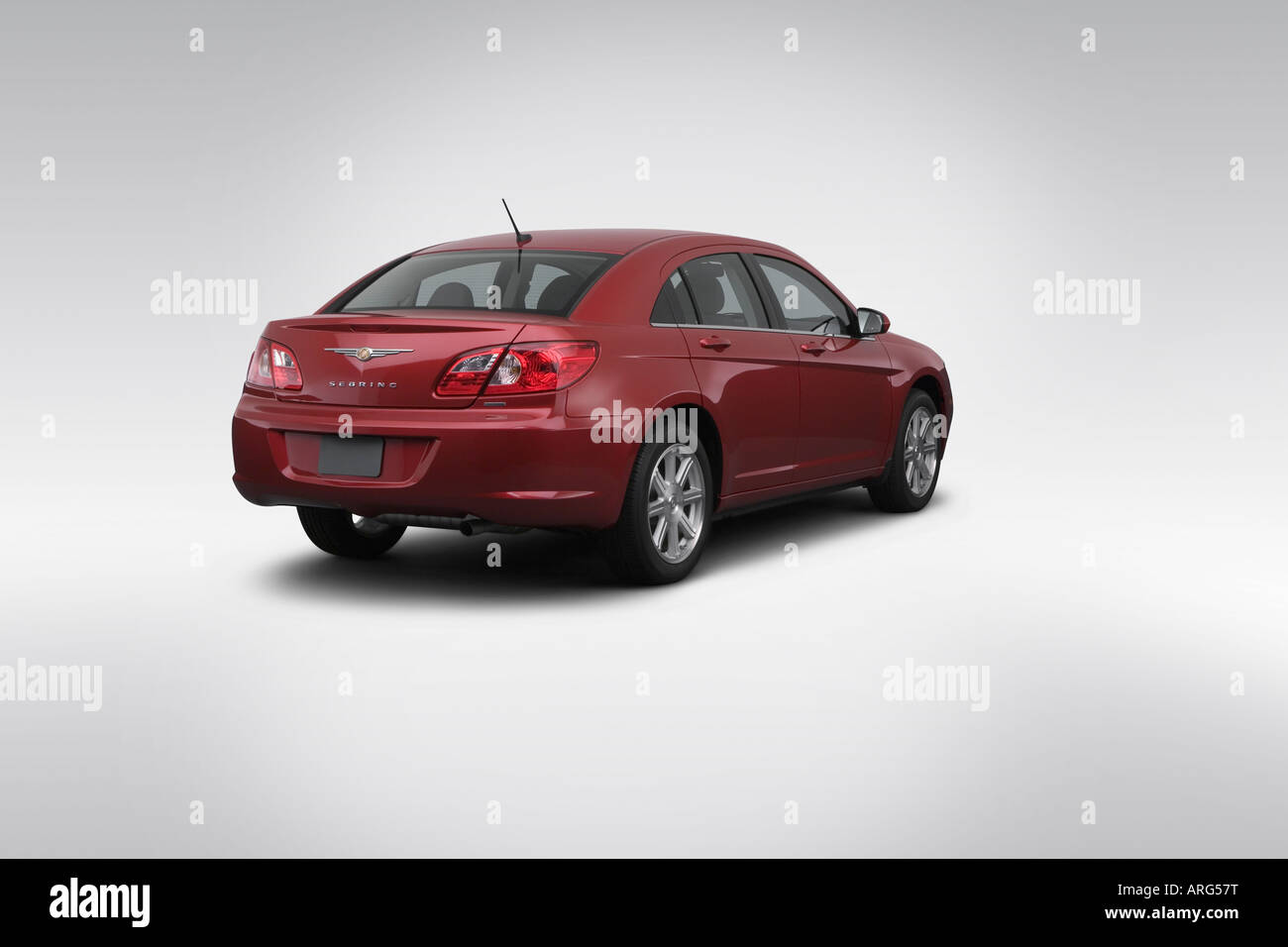 2007 Chrysler Sebring Touring in Red - Rear angle view Stock Photo - Alamy