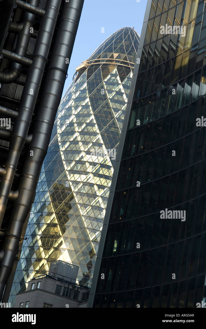 gherkin building, london, england Stock Photo - Alamy